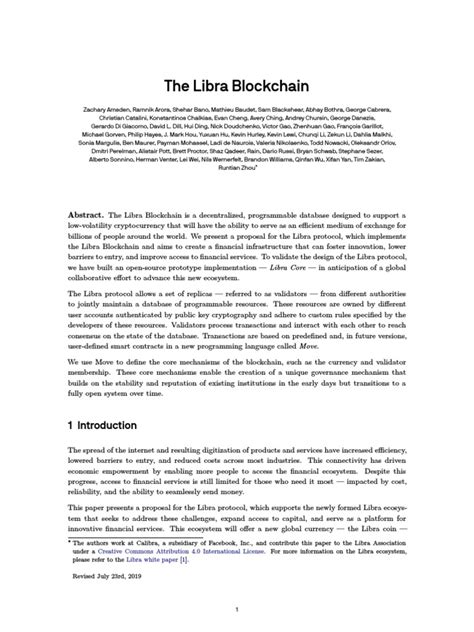 the libra blockchain 1564397382 pdf pdf programming language