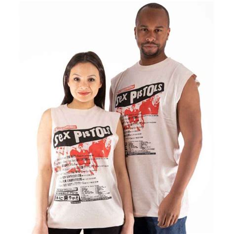 The Sex Pistols Filthy Lucre Embellished Natural T Shirt Merchoid