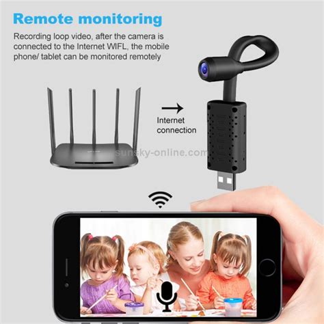 V380 U8 메모리 카드가없는 소형 무선 Wifi Hd Ip 카메라 휴대 전화 원격 모니터링 및 모션 감지 알람 지원