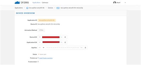 lorawan using python zerynth and the things network