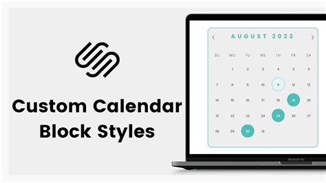How To Customize A Calendar In Squarespace Squarespace Calendar