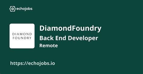 diamondfoundry is hiring back end developer usd 100k 160k remote [heroku graphql redis api git