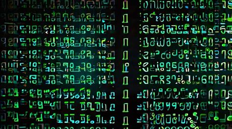 Large Green Glowing Hacking Code Hd Image Premium Ai Generated Image