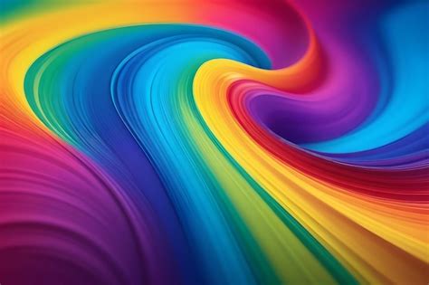 Premium Photo Abstract Rainbow Background Generative Ai