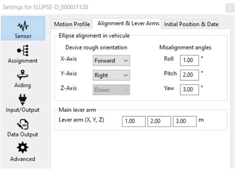 Sensor Configuration