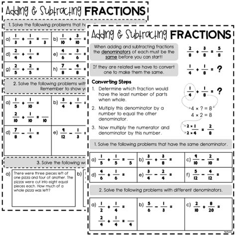 Adding And Subtracting Fractions Top Teacher Worksheets Library