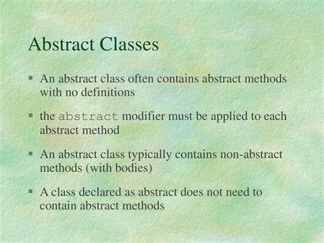 Lecture 14 Abstract Classes Ppt Download