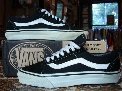 Theothersideofthepillow Vintage Vans Black Suede Canvas Old Skool Style 36 Made In Usa