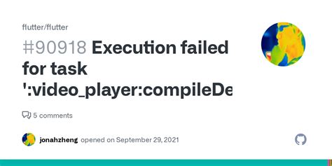 Execution Failed For Task Video Player CompileDebugJavaWithJavac Issue Flutter