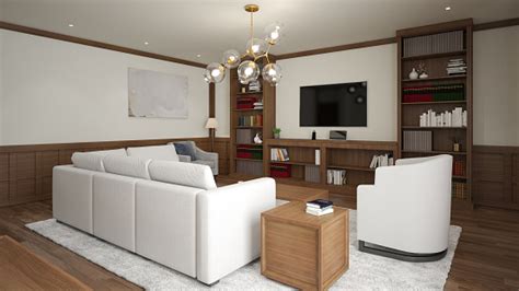 인테리어 디자인 건축학 컴퓨터는 거실의 이미지를 생성 아키텍처 시각화 3d 렌더링 0명에 대한 스톡 사진 및 기타 이미지 0