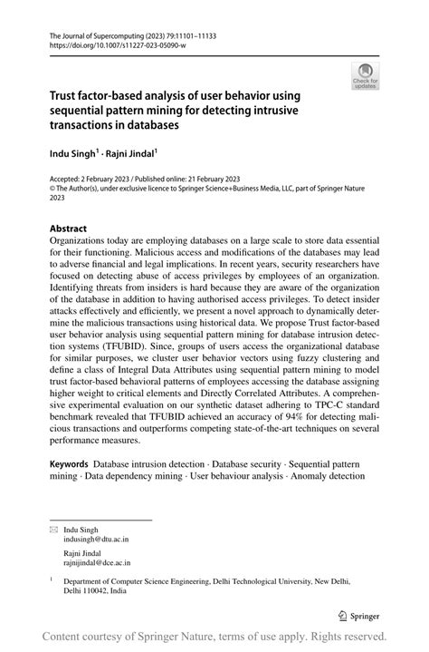 Trust Factor Based Analysis Of User Behavior Using Sequential Pattern Mining For Detecting