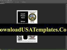 84 Blank Us Army Id Card Template In Photoshop With Us Army Id Card Template Cards Design