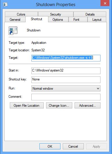Tạo Shortcut Shutdown Restart Log Off Trong Windows 8 Quyetdo289s Blog