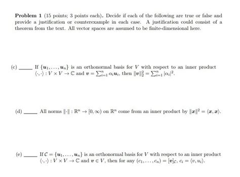 solved problem 1 15 points 3 points each decide if each