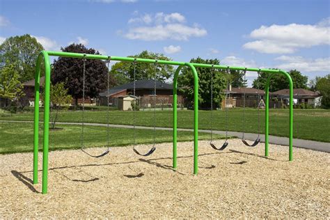Playground Park With Swings