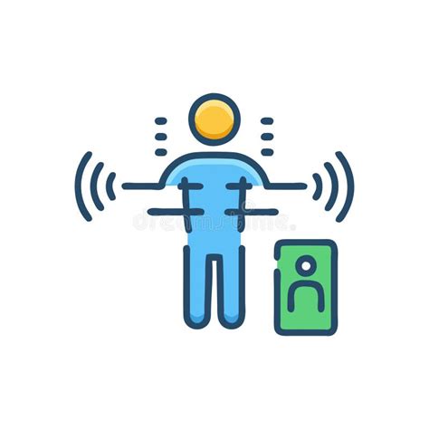 Smart Posture Analysis Sensor For Health Improvement Stock Illustration Illustration Of