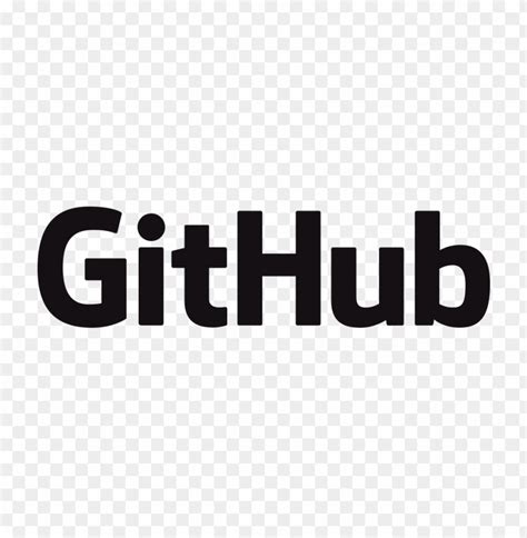 Free Download HD PNG Github Bold Text Logo Vector TOPpng