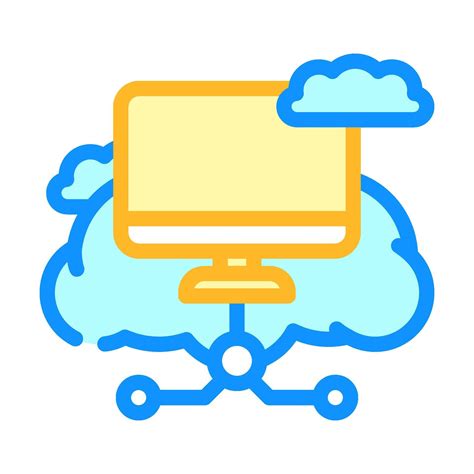 Virtual Machine Cloud Computing Color Icon Illustration 54190084 Vector Art At Vecteezy