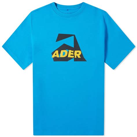 Ader Error Embroidered A Logo Tee Sky Blue End Jp