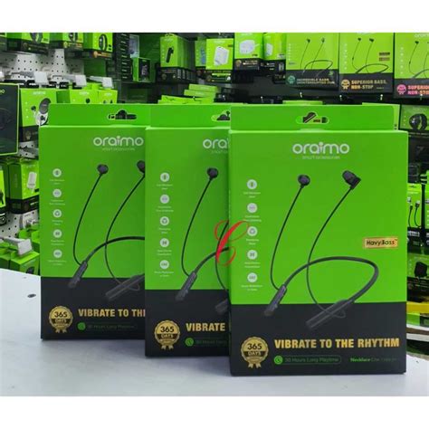 Jual Oraimo Tws Bluetooth Earphone Headset Sport Oeb Heavy Bass Necklace Lite Shopee Indonesia
