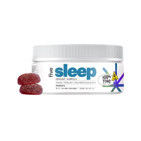 Five™ Full Spectrum Cbd Thc Knockout Gummies Cool Blue Distribution