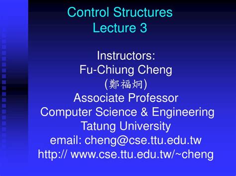 PPT Control Structures Lecture 3 PowerPoint Presentation Free Download ID 3383799