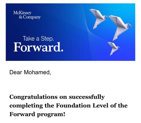 Mohamed Hatem Amer On Linkedin Mckinseyforwardprogram Leadershipdevelopment Professionalgrowth