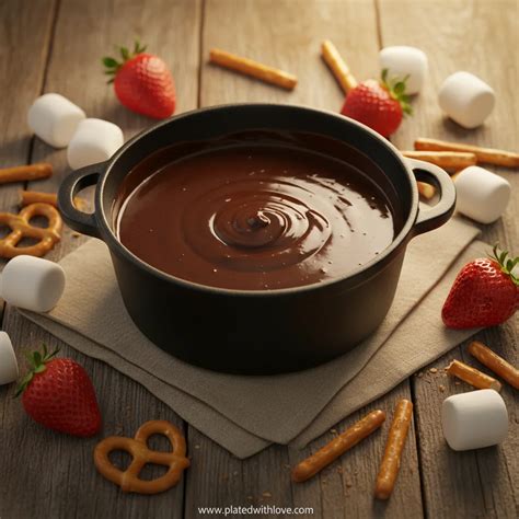 Melting Pot Chocolate Fondue Recipe Easy Dessert Delicious Recipes