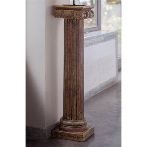 Wooden Pillar Pedastal The Useum