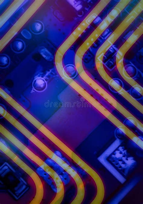 Close Up Microchip With Connections Stock Image Image Of Microchips Information 276462219
