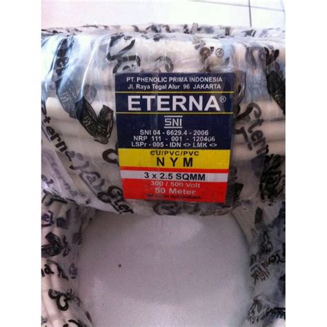Jual Kabel Lisrtik Eterna Nym 3x2 5 Shopee Indonesia