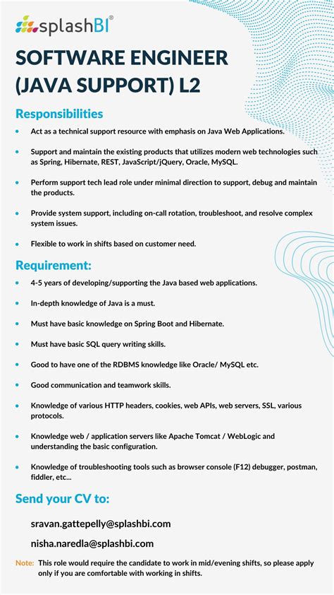 sravankumar g on linkedin hiring java javadeveloper javasupport sql jobopportunity…