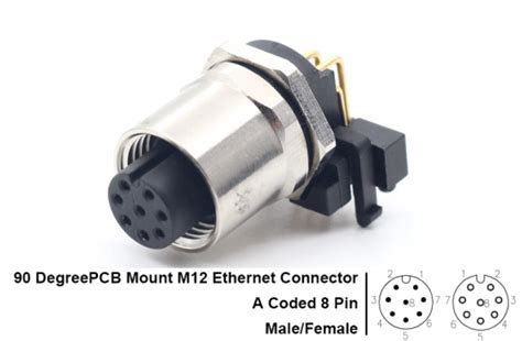 M12 Ethernet Connector X Coded D Coded A Coded Shine Industry