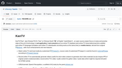Github Kantv Features Alternatives Toolerific