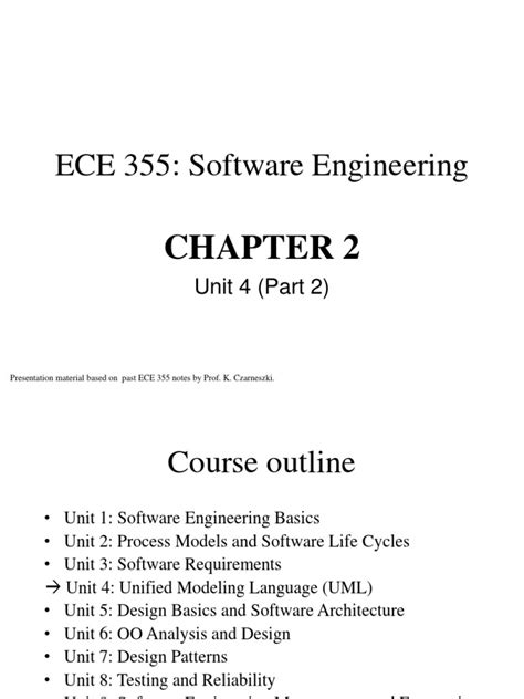 Ece 355 Software Engineering Unit 4 Part 2 Pdf Class Computer