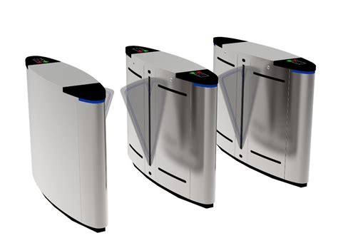 Induction Loop Infrared Touchless Exit Switch Human Body Entrance Flap Barrier Turnstile