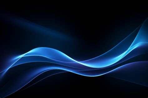 Premium Photo Abstract Blue Light Wave Futuristic Background