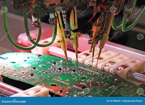 Inspection Of Printed Circuit Boards Stock Image Image Of Computer