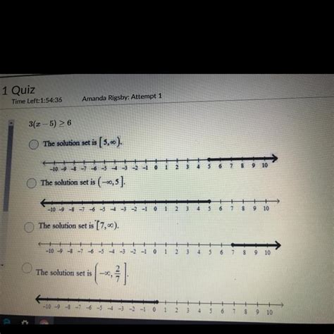 solve the given inequality describe the solution set using the set builder or interval notation
