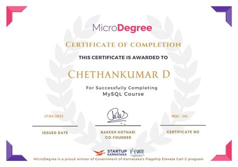 Dataanalytics Mysqlcertification Professionalgrowth Careerdevelopment… Chethankumar D 18