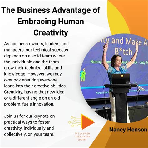 We Expect Nancy Hensons Keynote To Be A Great Idea Generator For
