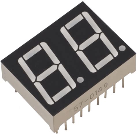 7 Segment Display 2 Digit Red