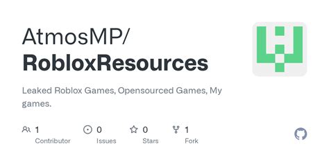 Github Atmosmprobloxresources Leaked Roblox Games Opensourced