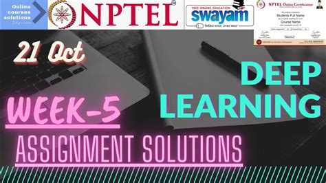 Nptel Deep Learning Week 5 Assignment Solutions Youtube