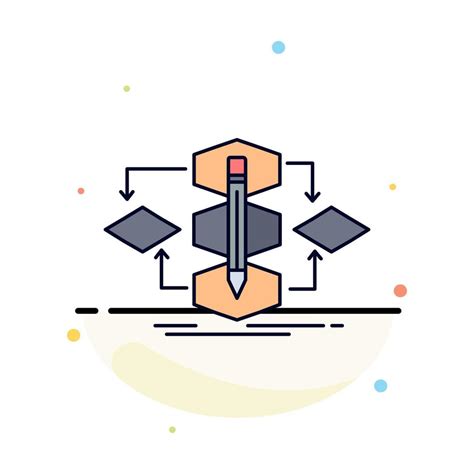 Algorithm Design Method Model Process Flat Color Icon Vector 17970515