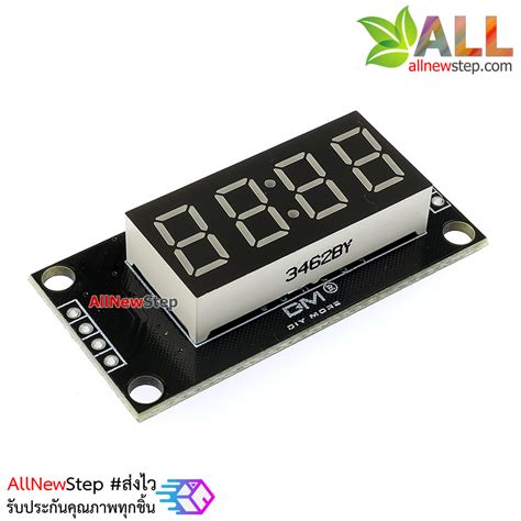 โมดูลแสดงค่าตัวเลข 4 หลัก ขนาด 036 นิ้ว Tm1637 Driver แบบนาฬิกา สี