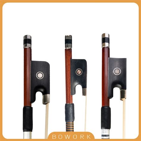 페르남부코 바이올린 활 비올라 아치 첼로 활 수제 44 피들 활 에보니 개구리 천연 몽골 말머리 초보자 오케스트라 Aliexpress