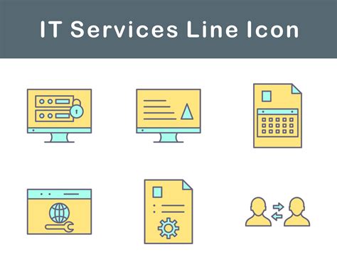 IT Services Vector Icon Set 20643668 Vector Art At Vecteezy