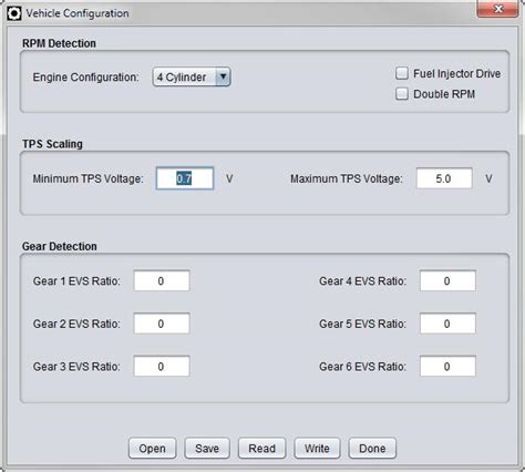 Cortex Nexus Vehicle Configuration Set Minimum Tps Sirhc Labs