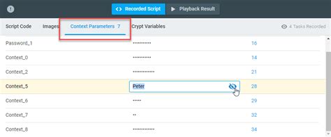 Adding Context Parameters To The Script